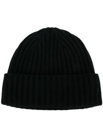 N.Peal bonnet en maille - Noir