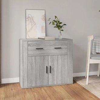 vidaXL Sideboard Grau Sonoma 80x33x70 cm Holzwerkstoff - Vidaxl