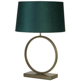 Searchlight Lampe de table Elegant bronze avec capuchon &eacute;meraude - EU93102EM