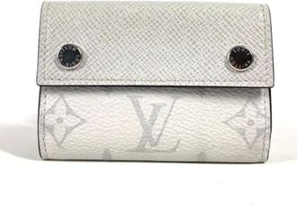 Louis Vuitton unisex, Pre-owned, Blanc, Taille: ONE Size Portefeuille en toile Pre-owned