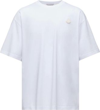 Moncler Homme, Tops, Blanc, Taille: S T-Shirt