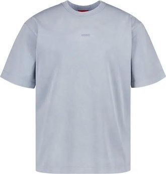 HUGO BOSS Herren T-Shirt blau Baumwolle