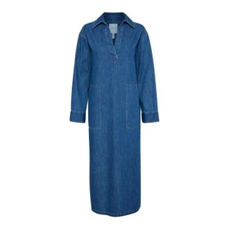 Part Two Denim Maxikleid - - Dresses - Damen - Blau - L