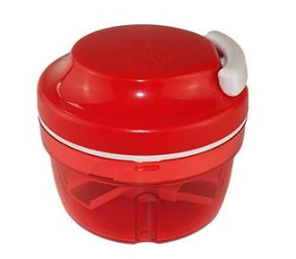 Tupperware Turbo-Chef en Acier inoxydable de Tupperware - Chef Speedy Boy - Coupe-oignons - Rouge - R&eacute;f&eacute;rence : 10124, lame en M&eacute;tal