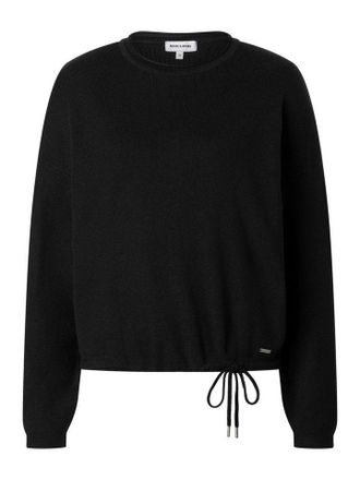 More & More Rundhalspullover lockerer Strickpullover, Tunnelzug