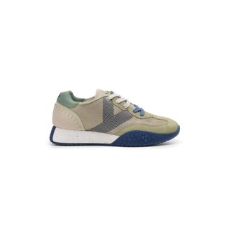 Keh-noo Kehnoo, Homme, Chaussures, Multicolore, Taille: 45 EU Baskets vintage contemporaines en khaky et beige