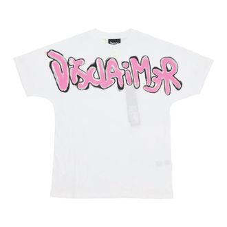 Disclaimer W Logo Crop Tee - - Tops - Damen - Wei&szlig; - M