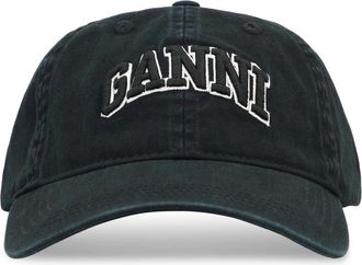 Ganni Femme, Accessoires, Noir, Taille: ONE Size Casquette en toile