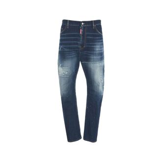 Dsquared2 Jean Bleu D&eacute;lav&eacute; London Bro Ss25 - Homme - Jeans - Bleu - Taille: L