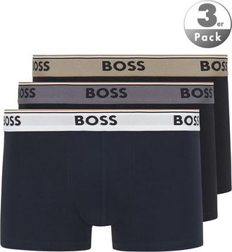 HUGO BOSS Herren Trunks beige Baumwolle unifarben