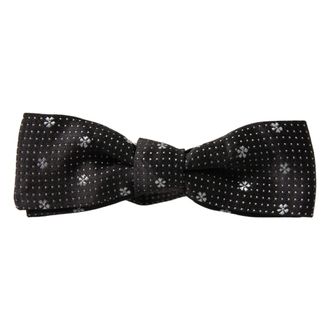 Dolce & Gabbana Homme, Accessoires, Noir, Taille: ONE Size Papillon Papillon R&eacute;glable en Soie &agrave; Motifs