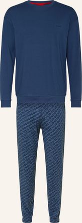 HUGO BOSS Hugo Schlafanzug Elion Aus Jersey blau