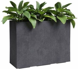 Artevasi Jardiniere haute - SYDNEY - Plastique - Anthracite - 80 cm - 50 L - Dimensions: 79.5x295x68 cm