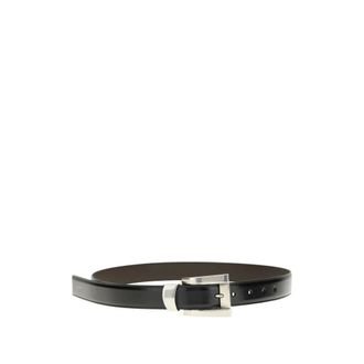 Versace Femme, Accessoires, Noir, Taille: 85 CM Ceinture en cuir 3 cm