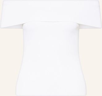 Maje Off-Shoulder-Top weiss