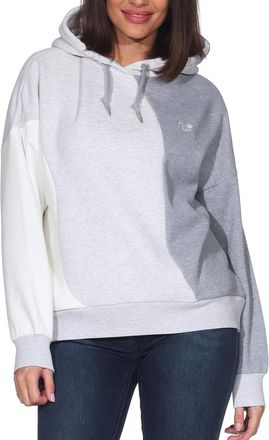 Ragwear Damen Hoodie Kapuzen-Sweatshirt mit Colour-Block-Design Pirita Block 2521-30016 Light Grey (3003) L