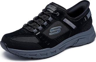 Skechers Homme Oak Canyon Consistent Winne Hands Free Slip-in Chaussure de randonn&eacute;e, Black Leather/Textile/Synthetic/Charcoal Trim, 48.5 EU
