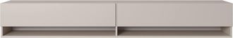 Selsey TV Schrank Board Sideboard Fernsehtisch Fernsehschrank 200 cm H&auml;ngend Graubeige Mirrgo