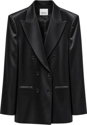 Erika Cavallini Semi Couture Blazer Double-breasted - Femme - Vestes - Noir - Taille: 42 FR