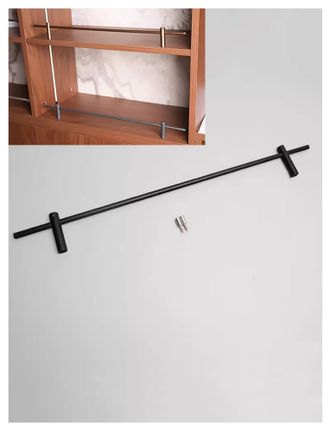 Generic Gondelregal-Vorderdrahtzaun-Leitschiene, stabile Regalschienen-Schutzstange mit Fallschutz, for Schuhregale/B&uuml;cherregale/Eingangsbereiche/Einzelhandel