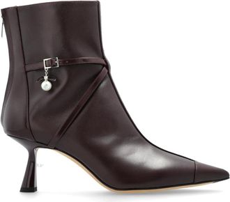 Jimmy Choo London Femme, Chaussures, Rouge, Taille: 36 EU Bottines à talons Aren
