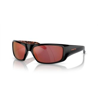 Arnette Homme, Accessoires, Noir, Taille: 62 MM Lunettes de Soleil HOT Shot Noir/Orange