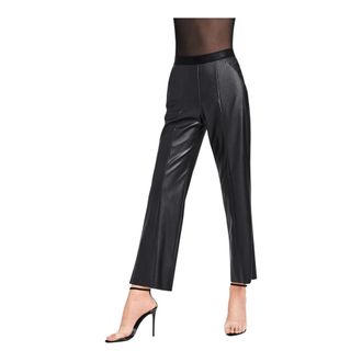 Wolford Pantalon en cuir v&eacute;g&eacute;tal - Femme - Pantalons - Noir - Taille: 36 FR