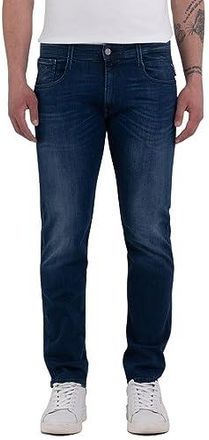 Replay Herren Jeans Anbass Slim-Fit mit Power Stretch, Bleu Moyen 009-1 (Blau), 34W / 34L