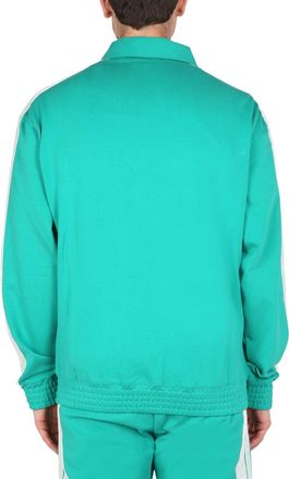 Mouty Logo-Embroidered Viscose Sweatshirt - Green