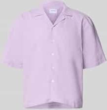 Lindbergh Cropped Freizeithemd aus Leinen-Baumwoll-Mix