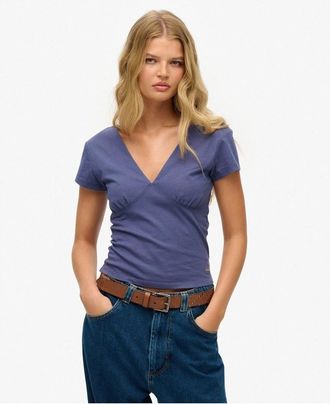 Superdry Haut corset &agrave; manches courtes