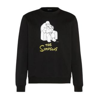 Antony Morato Schwarzer Homer Simpson Sweatshirt - - Sweatshirts & Hoodies - Herren - Schwarzk - L