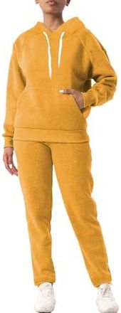 Generic Jogging Femme Ensemble, Survet&ecirc;ment 2 Pi&egrave;ces Manches Longues Tenue Chaude Sweats &agrave; Capuche et Pantalons Sportswear pour Jogging Sports Suit D&eacute;contract