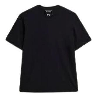 Yohji Yamamoto L&auml;ssiges Baumwoll-T-Shirt - - Tops - Herren - Schwarzk - M