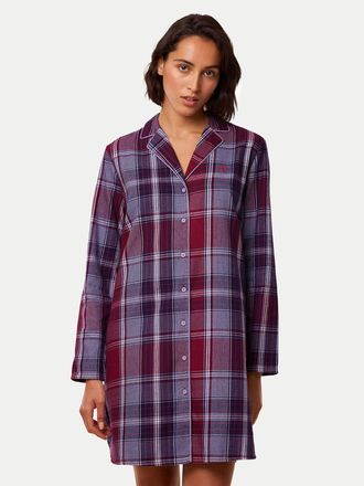 Triumph Nachthemd Boyfriend NDW X Checks 10216520 Dunkelrot