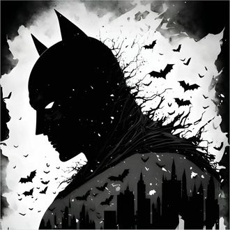 Wallario Sticker/Aufkleber f&uuml;r K&uuml;hlschrank/Geschirrsp&uuml;ler/K&uuml;chenschr&auml;nke, Selbstklebende Folie - 60 x 60 cm, Motiv: W&auml;chter &uuml;ber der Stadt