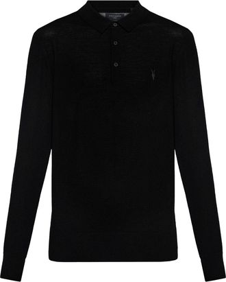 AllSaints Mode Poloshirt - Schwarz