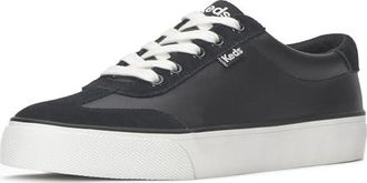 Keds Femme Jump Kick T-Toe Baskets Tendance, Cuir Noir et Daim, 39.5 EU