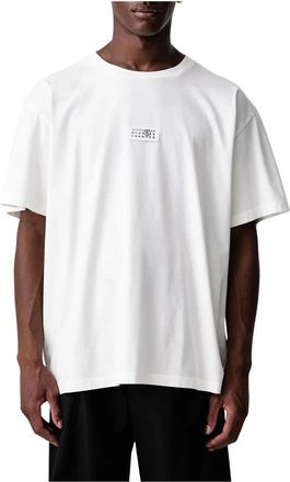 Maison Margiela T-shirt avec &eacute;cusson logo - Homme - Tops - Blanc - Taille: S