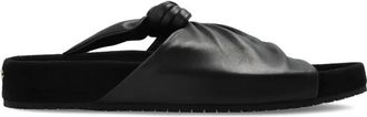 Lanvin Cocoon Flat Leather Mule - Femme - Chaussures - Noir - Taille: 40 EU