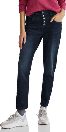 Street One Damen A375922 Jeanshose Loose, Dark Used wash, W31/L30