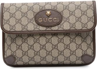 Gucci Bauchtaschen - GG Supreme Web Neo Vintage Belt Bag - Gr. ONE SIZE - in Braun - für Damen