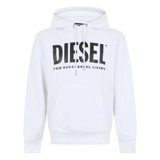 Diesel S-Girk-Hood-Ecologo Hoodie - - Sweatshirts & Hoodies - Herren - Wei&szlig; - L