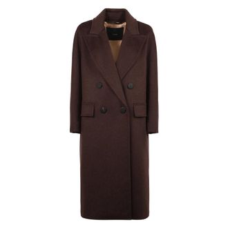 Max Mara Femme, Manteaux, Brun, Taille: 34 FR Angus Manteau Crois&eacute;