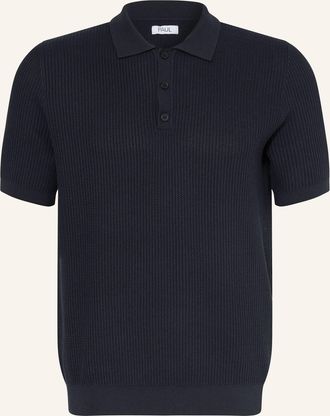 Paul Paul Strick-Poloshirt blau