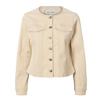 Rue de Femme RUE de Femme, Femme, Vestes, Beige, Taille: 40 FR Veste en jean