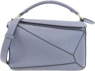 Loewe Pre-owned Sac bandouli&egrave;re Petit Mod&egrave;le en cuir - Femme - Pre-owned - Bleu - Taille: ONE Size