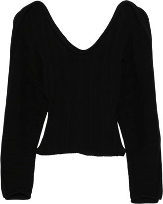 Séfr Femme, Pulls, Noir, Taille: 38 FR Anguille Sweater