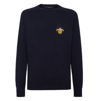 Billionaire Boys Club Homme, Pulls, Bleu, Taille: XL Pullover Round Neck LS