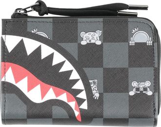 Sprayground GRAY PEEKING CHARACTER CHECK WALLET